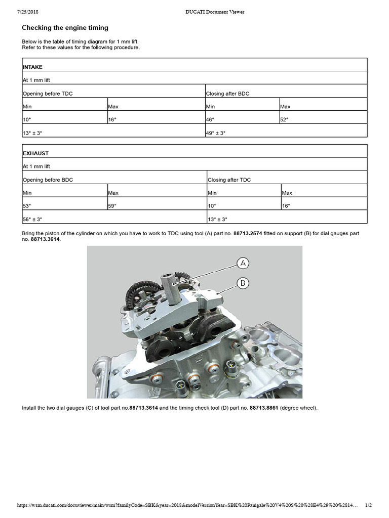 Checking The Engine Timing | PDF | Rotating Machines | Engine Technology