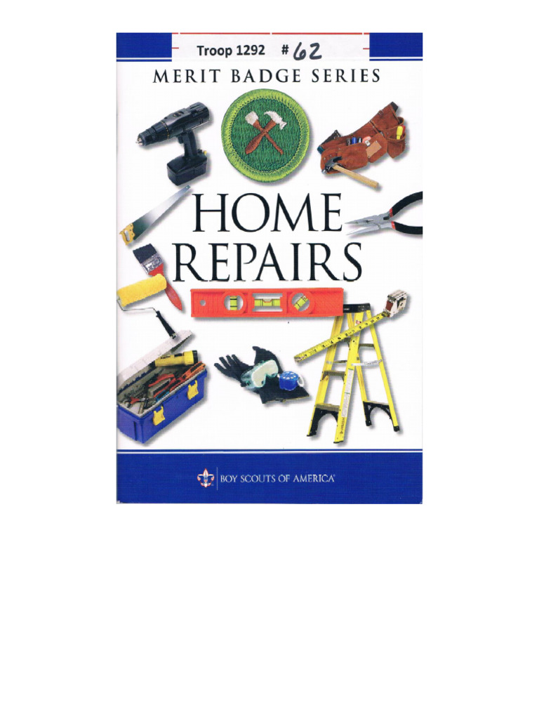 Home Repairs Merit Badge Pamphlet | PDF