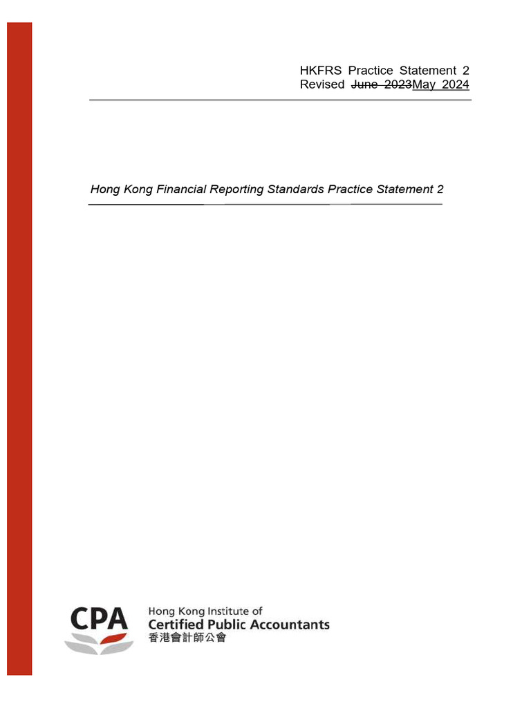 HKFRS Materiality | PDF | Financial Statement | Equity (Finance)