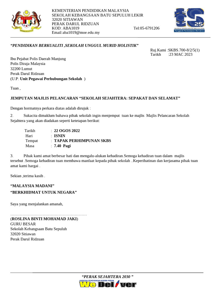 Format Baru Surat Polis | PDF