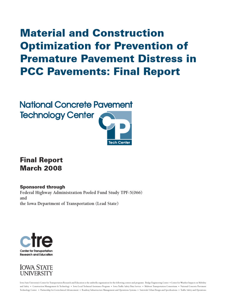 Mco Final Pdf Concrete Road Surface