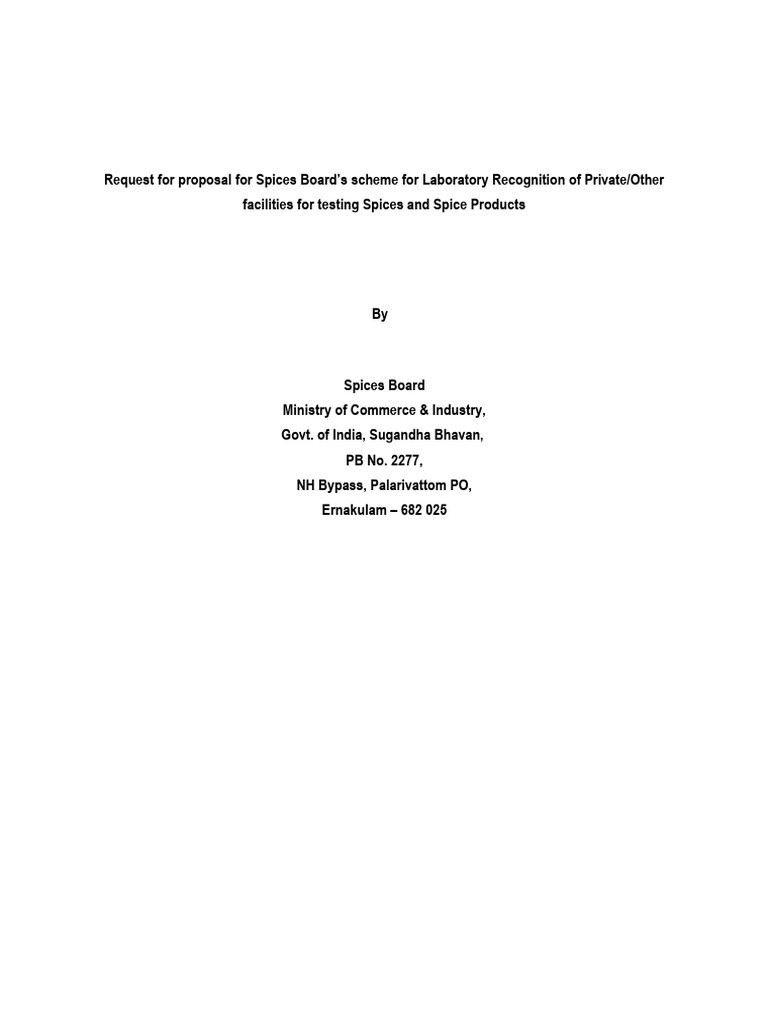 Spice Board Format | PDF | Food Safety | Detection Limit