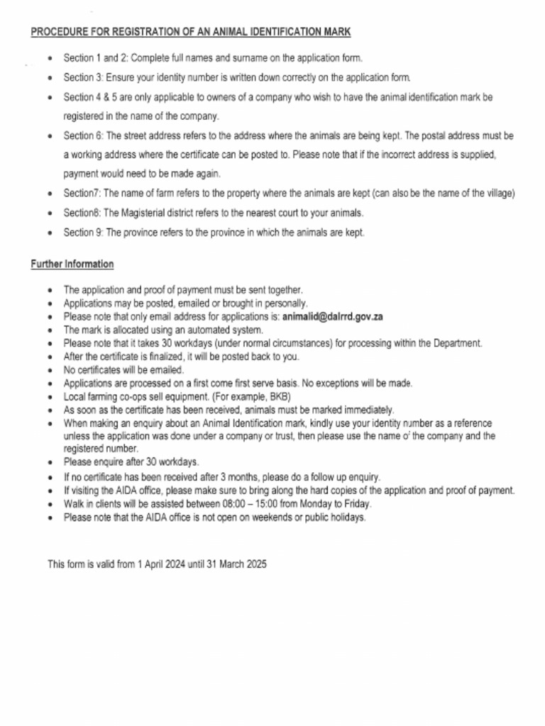 2024 25 Application For A Brandmark | PDF