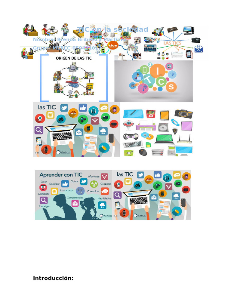 TIC en La Sociedad | PDF