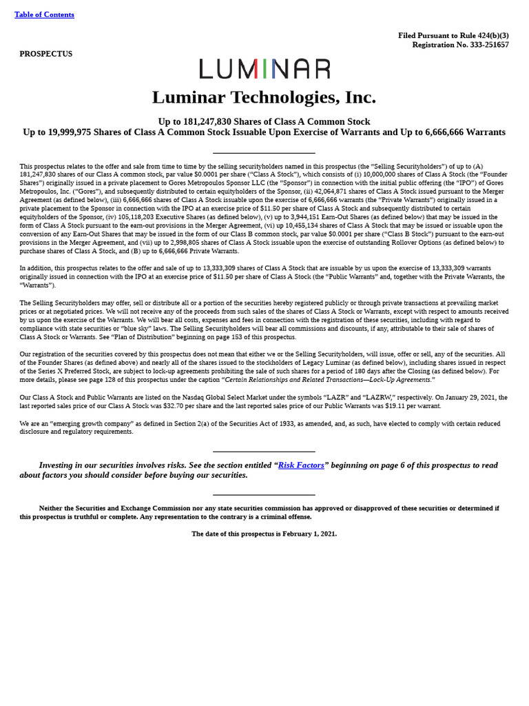 LIDAR | PDF | Lidar | Stocks