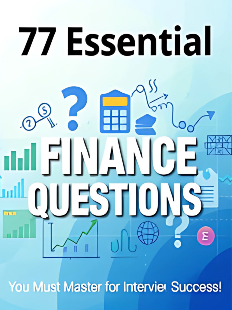 Finance Interview Questions and Answers | PDF | Discounted Cash Flow ...