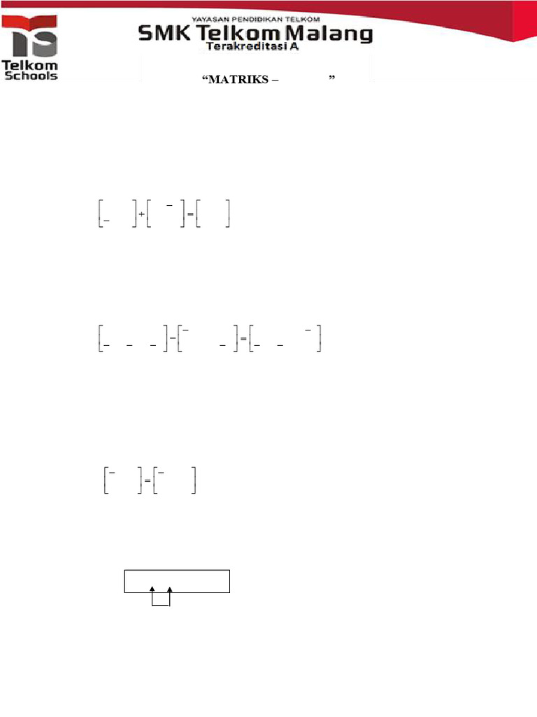 Materi Matriks Bagian 2 | PDF