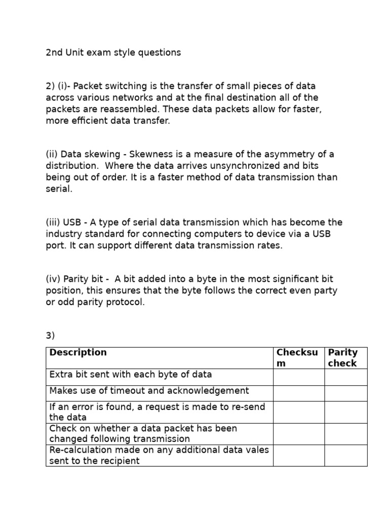 Exam Style Questions | PDF