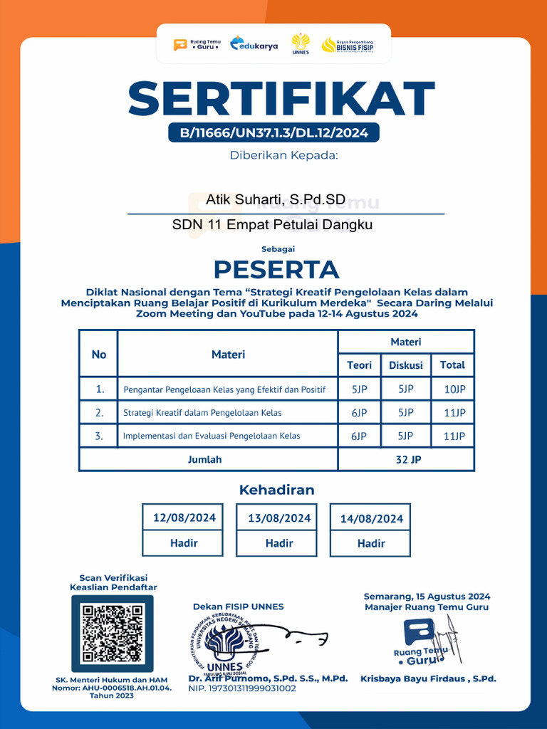 Atik Sertifikat 20224-3 | PDF