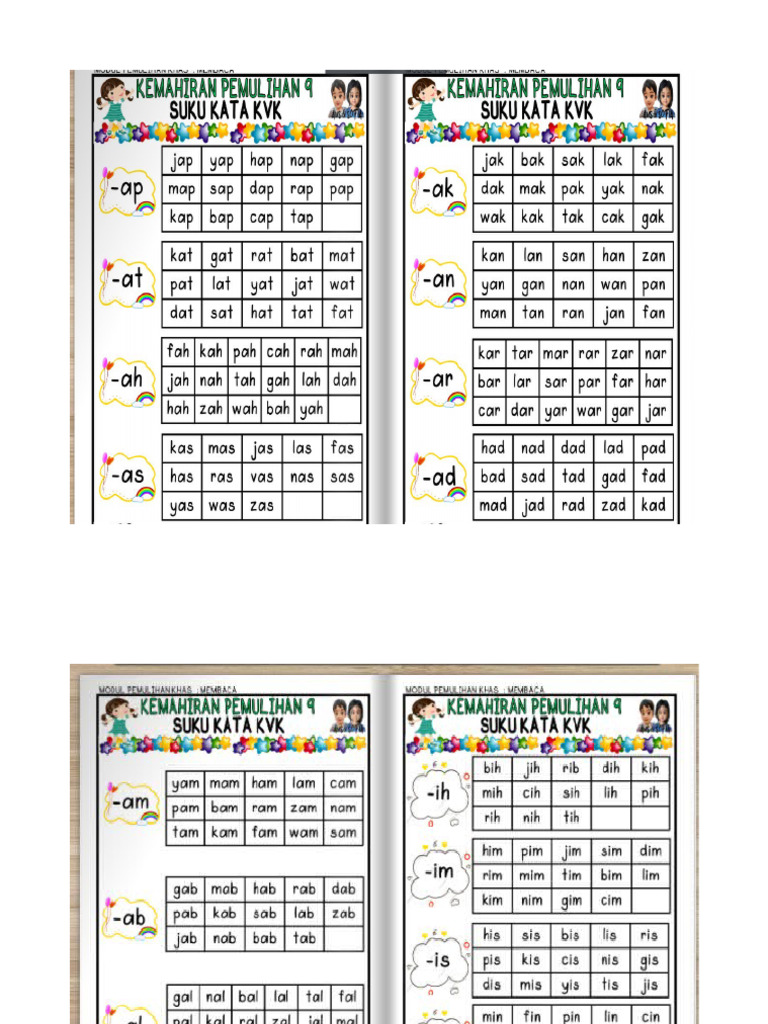 Carta Suku Kata KVK | PDF