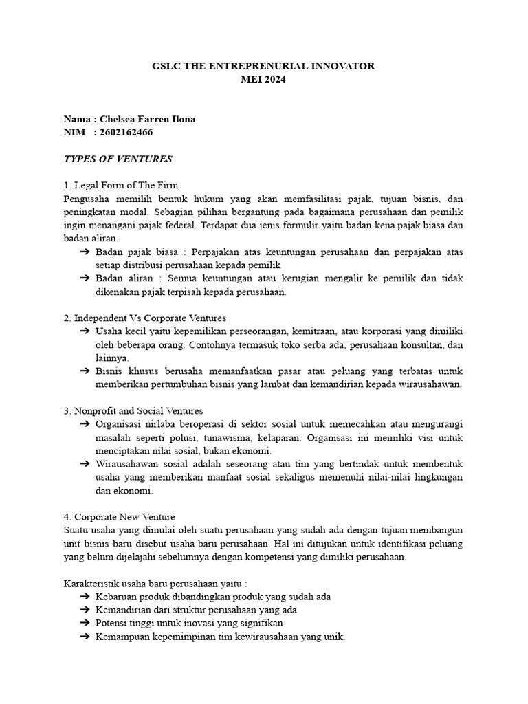 Entrepreneurial Innovator | PDF