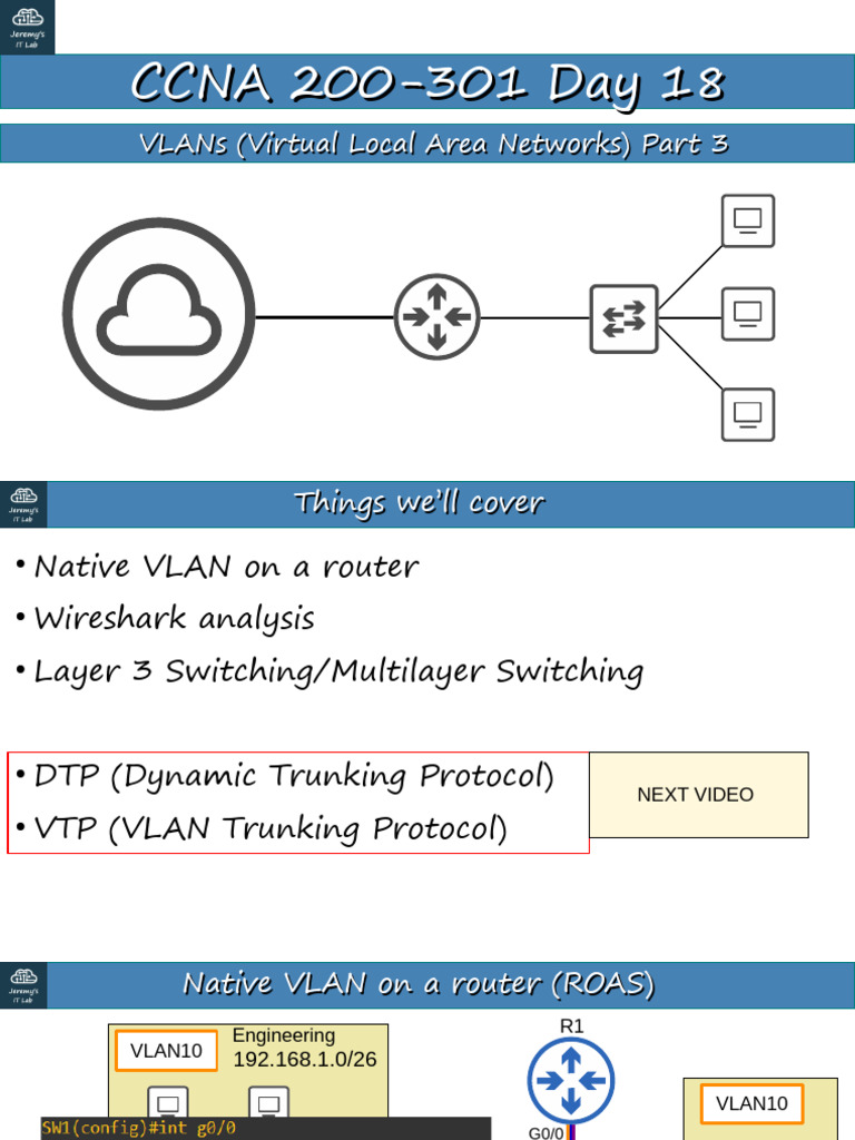 Day 18 Slides - VLANs (Part 3) | PDF | Computer Architecture | Computer Science