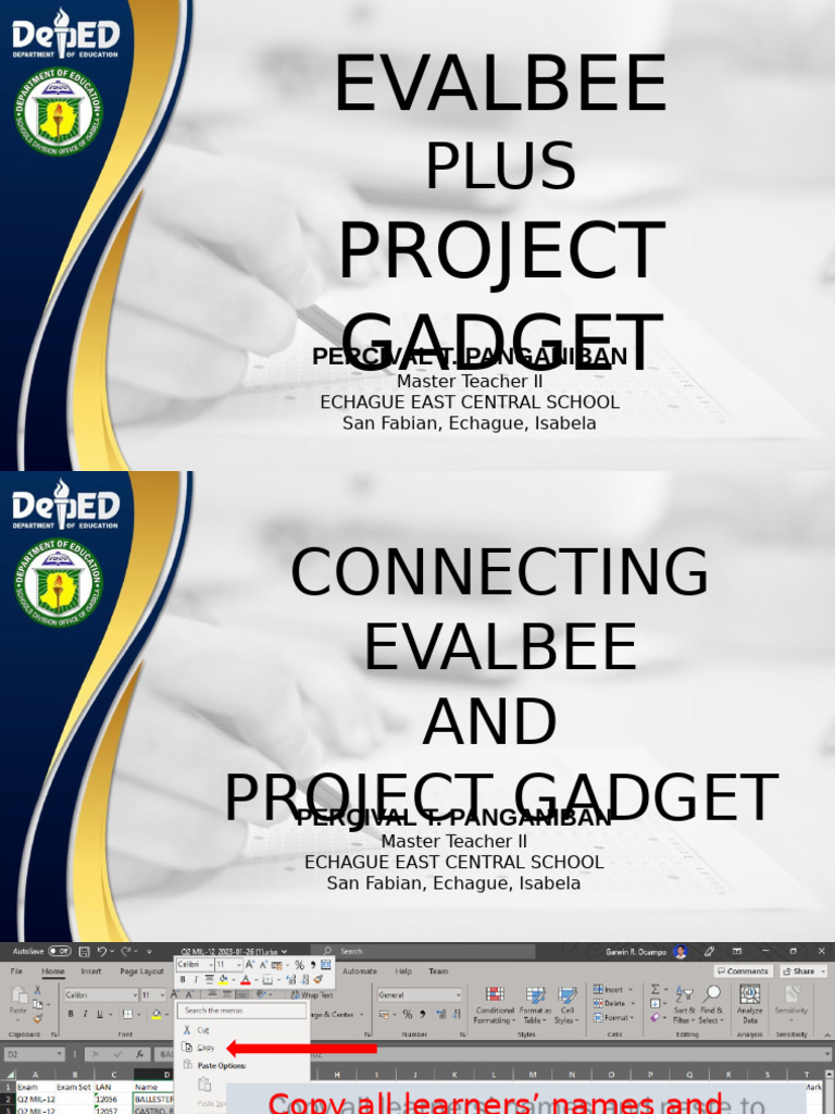 EvalBee Project GADGET Presentation | PDF | Computing