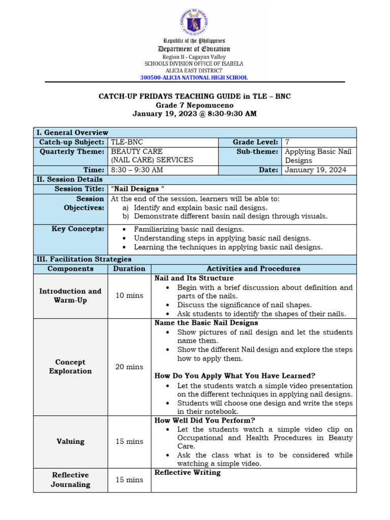 CATCH UP PLAN Lesson Plan Narrative Report | PDF | Lesson Plan | Learning