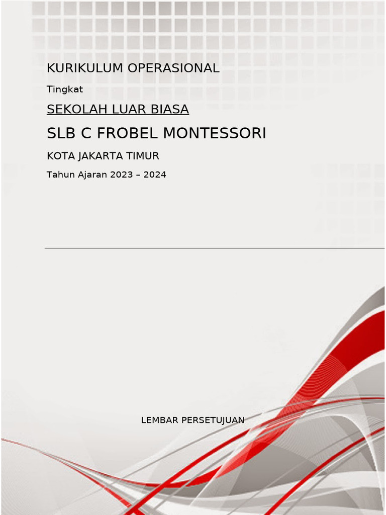 KURIKULUM OPERASIONAL SDLB | PDF