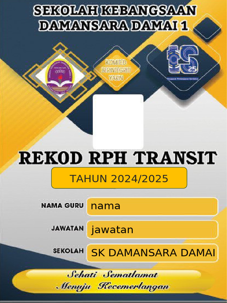 Cover Rekod Transit RPH 2024 2025 | PDF