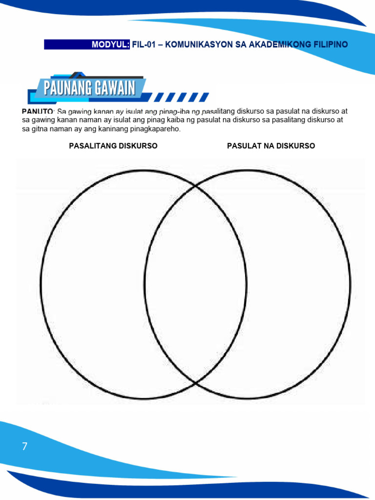 Kabanata 5 Fil01 Aktibidad | PDF