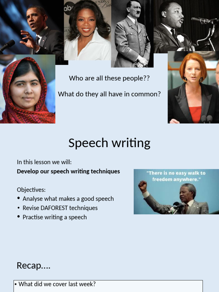 Mastering Speech Writing Techniques | PDF | Communication | Human ...