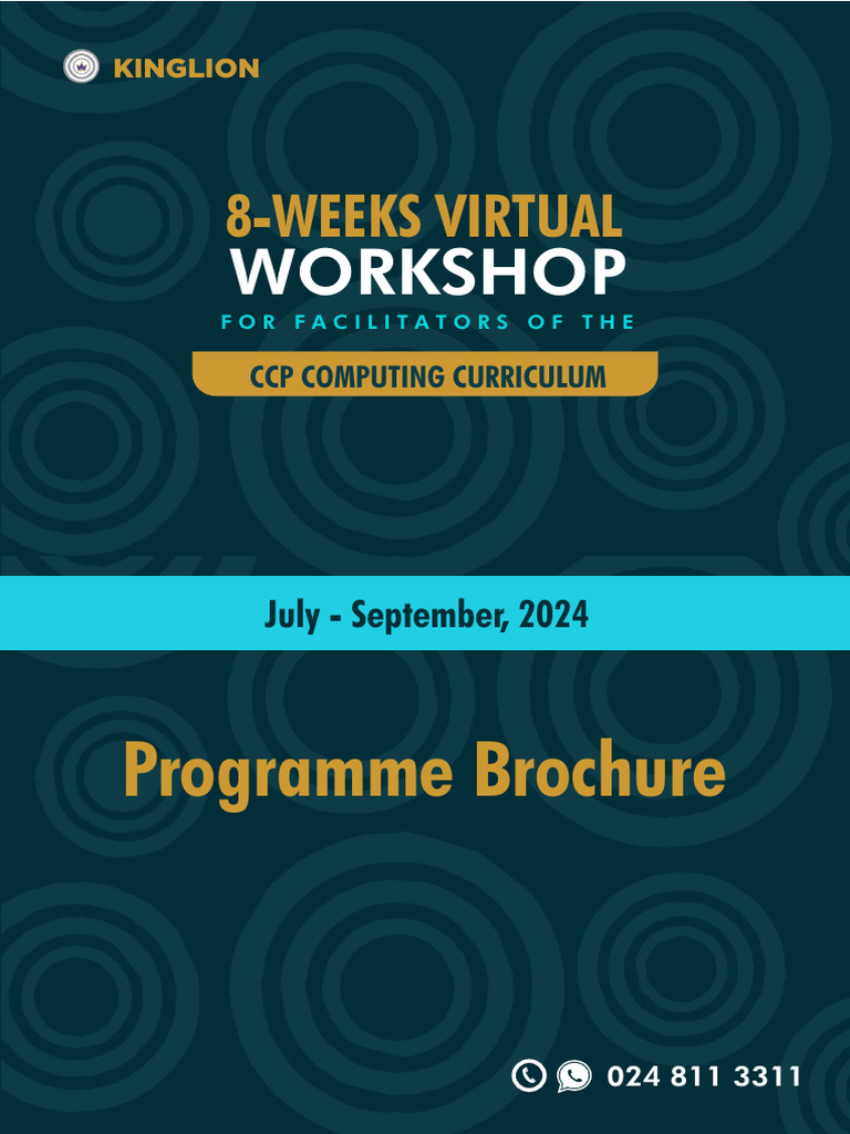 KingLion Computing - Virtual Workshop Brochure | PDF | Microsoft Power Point | Computing