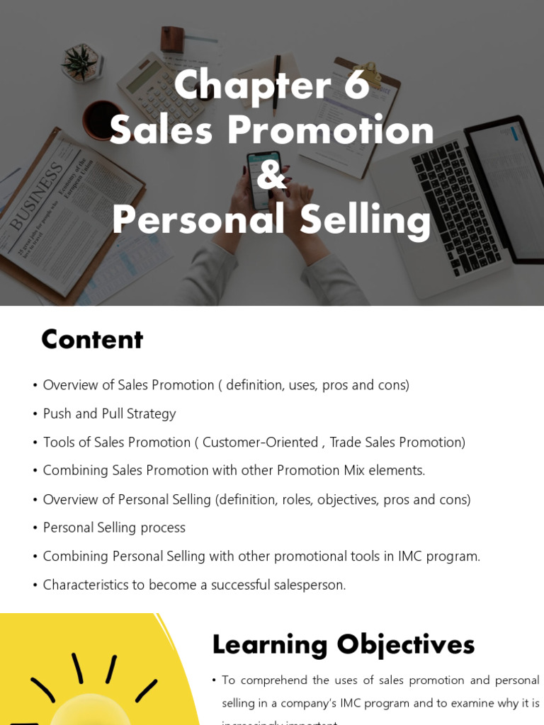 Sales Promotion and Personal Selling Guide | PDF | Sales | Business Process
