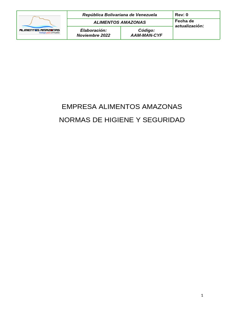 NORMAS-BASICAS-DE-HIGIENE-Y-SEGURIDAD (1) | PDF | Primeros auxilios | Alimentos