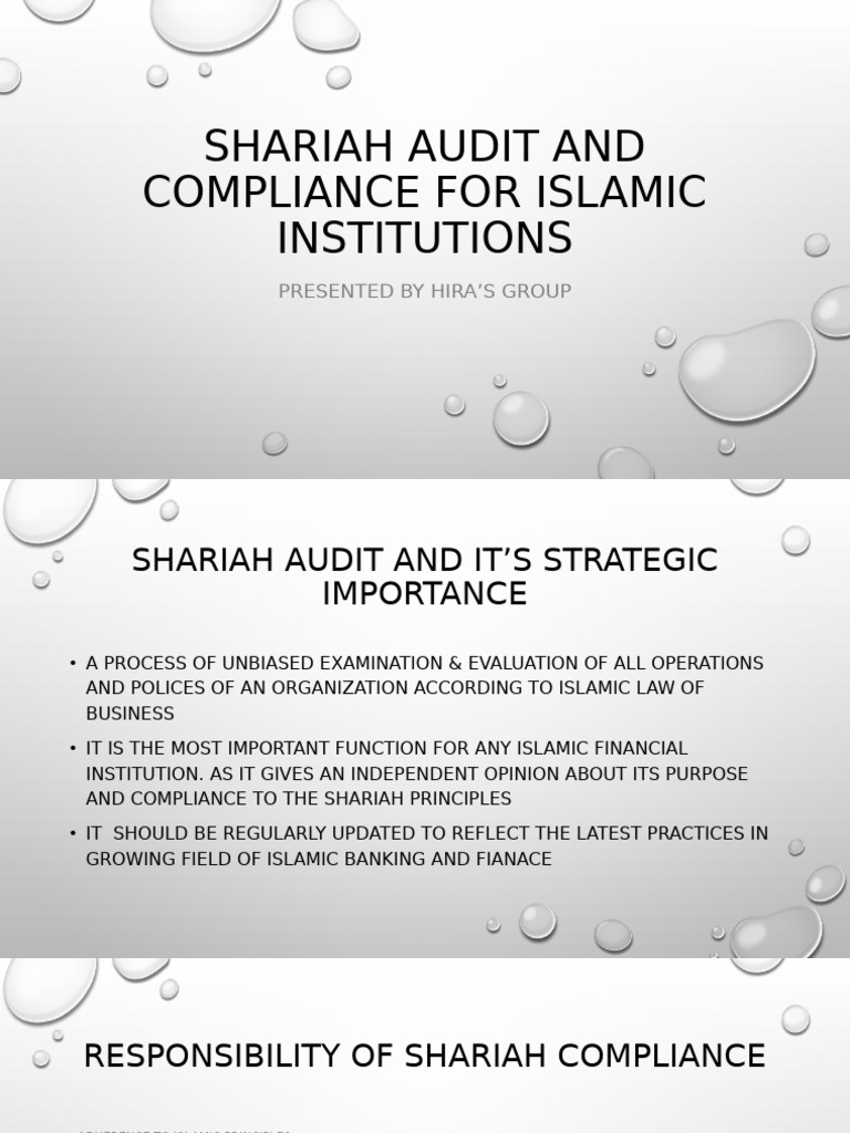 Shariah Audit | PDF | Islamic Banking And Finance | Audit