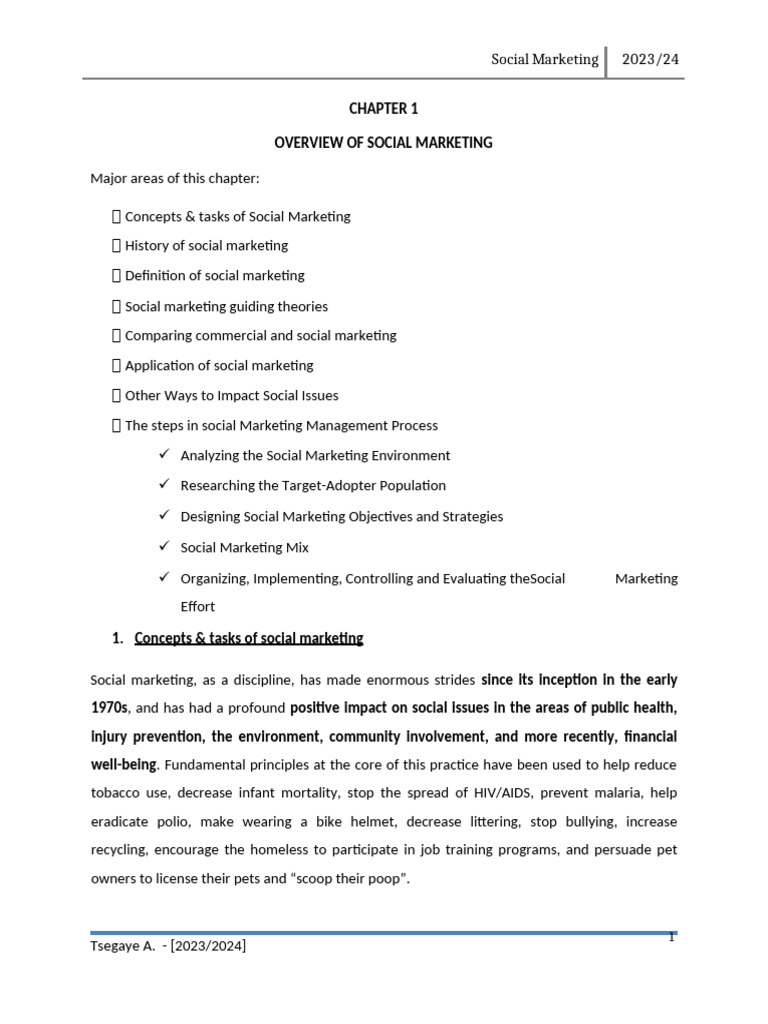 Chapter 1 = Social | PDF | Marketing | Target Audience