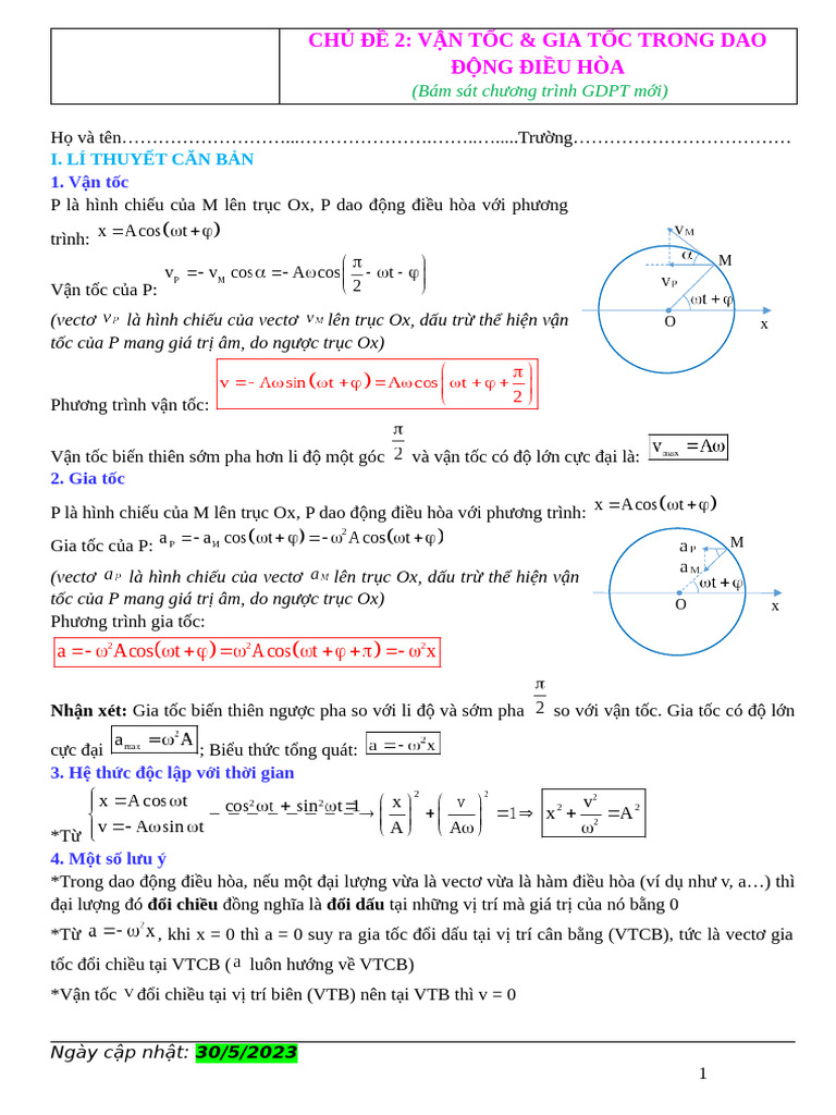 V, A Trong DDDH Hoc Sinh | PDF