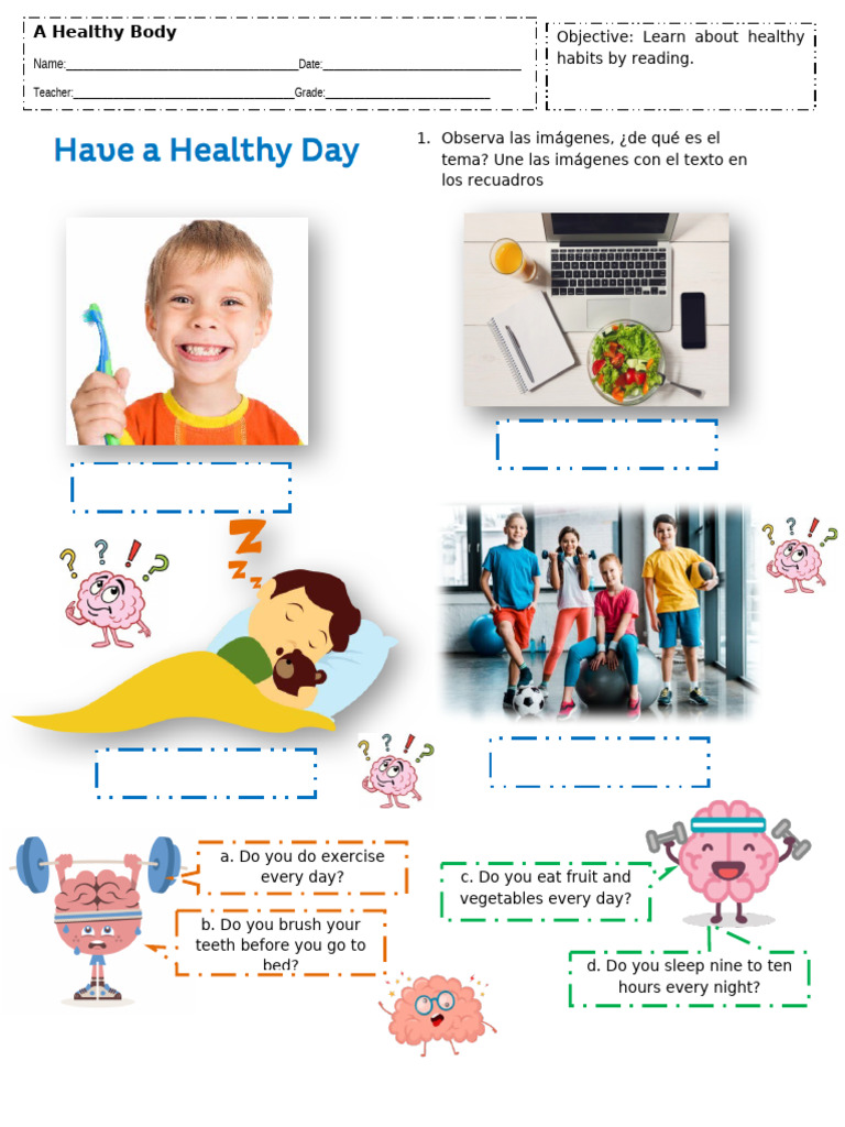 5th Year Unit 3 A Healthy Body Lesson 2 Let's Dance | PDF