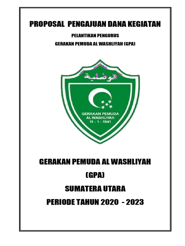 Proposal Pelantikan GPA | PDF