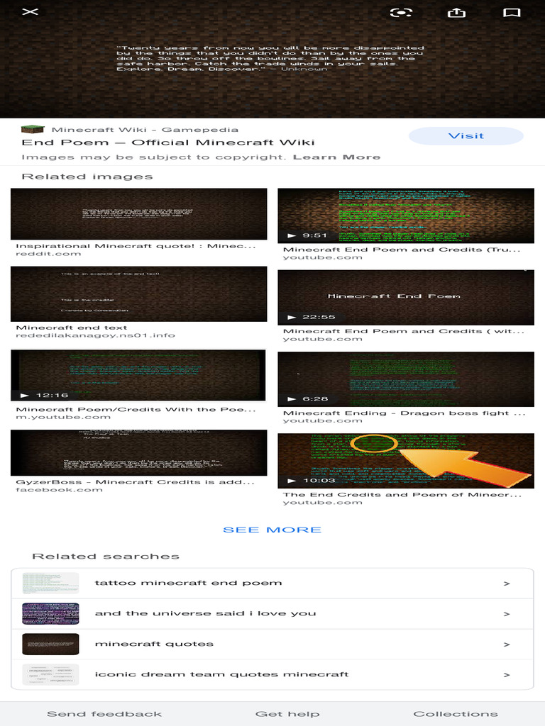 Minecraft End Poem and Quotes | PDF