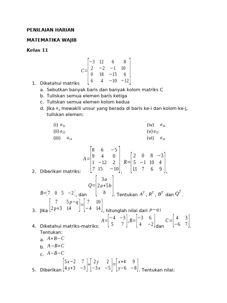 Matriks | PDF
