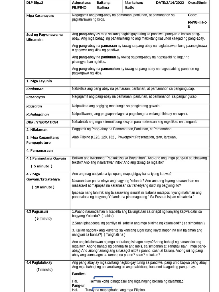 Q3 DLP 2 Fil 5 | PDF