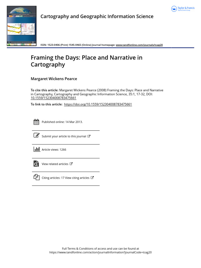 Framing The Days Place and Narrative in Cartography | PDF | Cartography ...