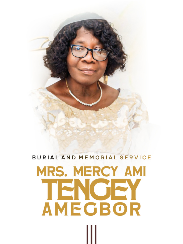 Mrs. Mercy Ami: Tengey | PDF | Jesus | Faith