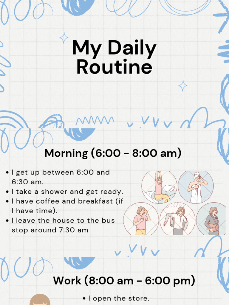 My Daily Routine: Morning to Night | PDF