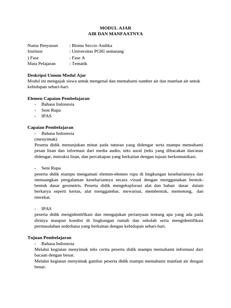 Modul Ajar Bisma 347 Ips | PDF