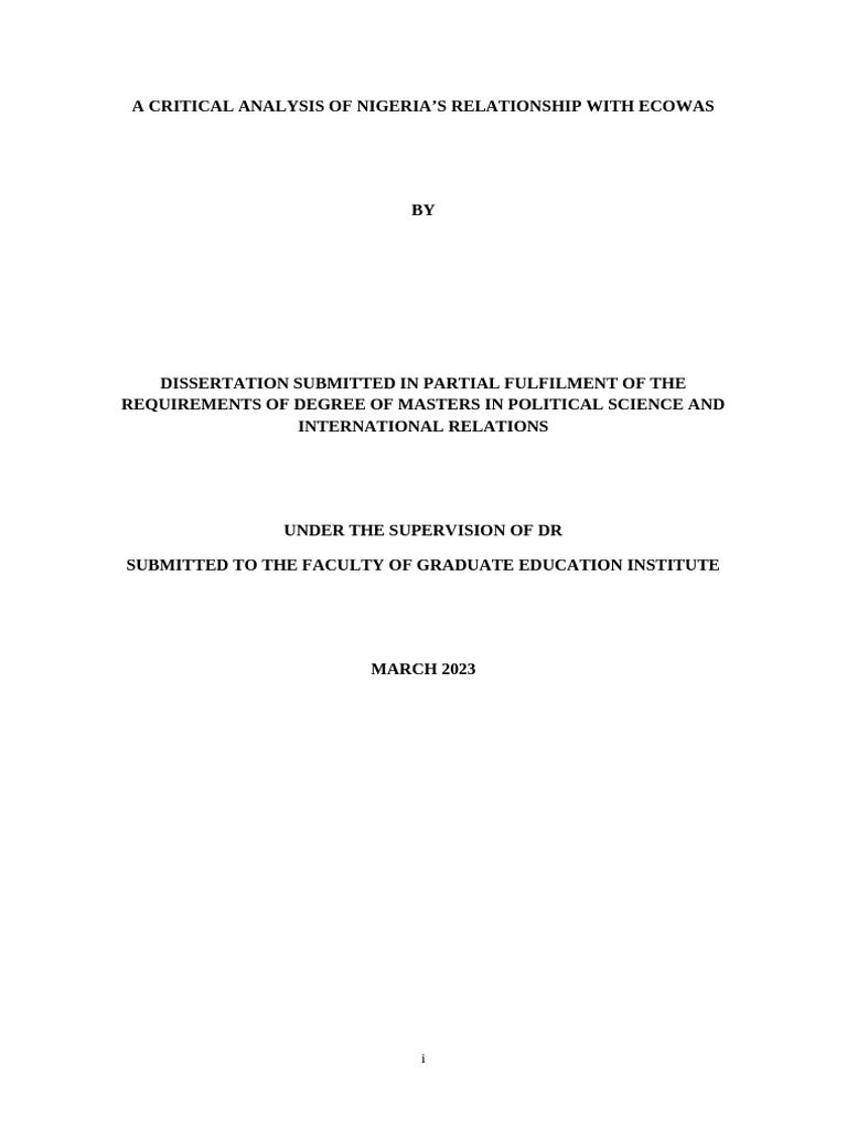 Ecowas PROJECT3 | PDF | System | West Africa