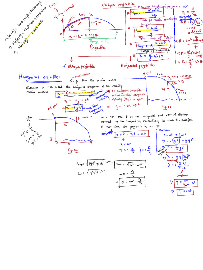Projectile Motion | PDF