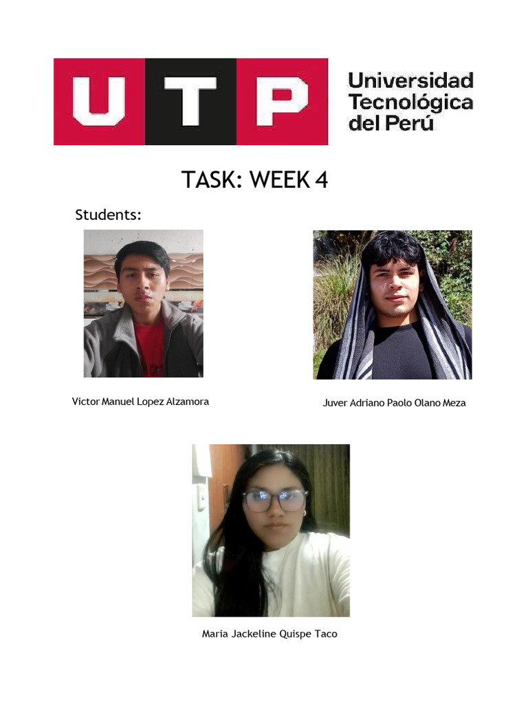 Task: Week 4: Students | PDF | Self-Improvement | Wellness