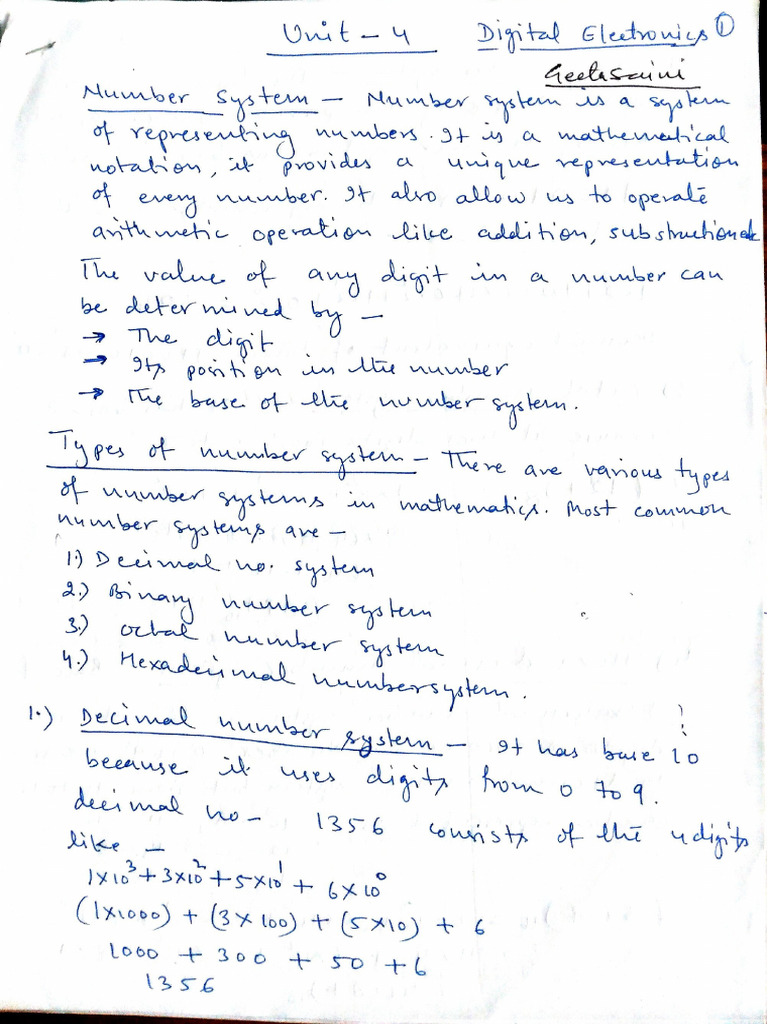 Unit 4 Digital Electronics | PDF | Teaching Methods & Materials