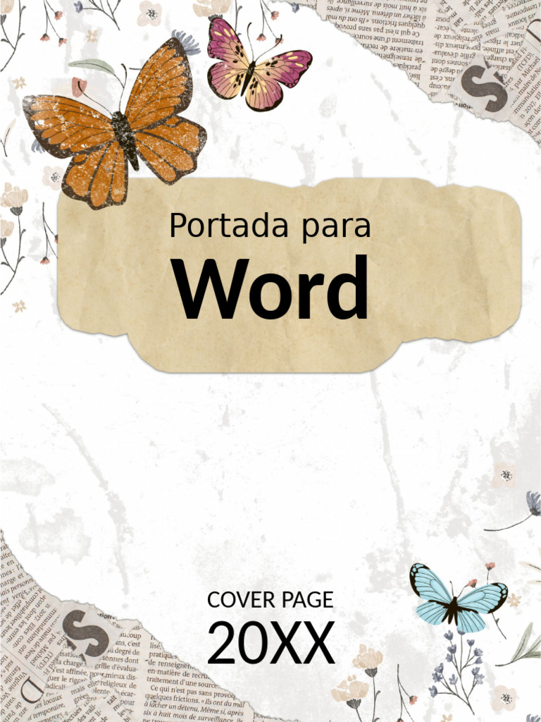 Portadas Aesthetic para Word | PDF