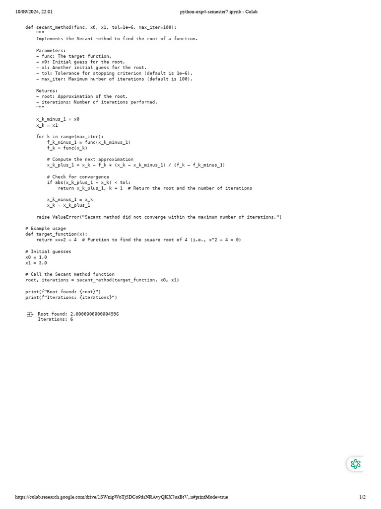 Python-Exp4-Semester7.ipynb - Colab | PDF | Teaching Methods & Materials | Science & Mathematics