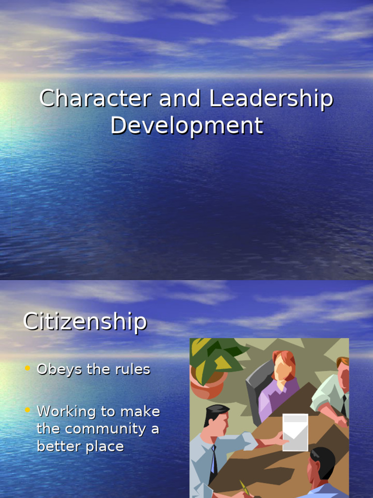Character and Leadership Development | PDF
