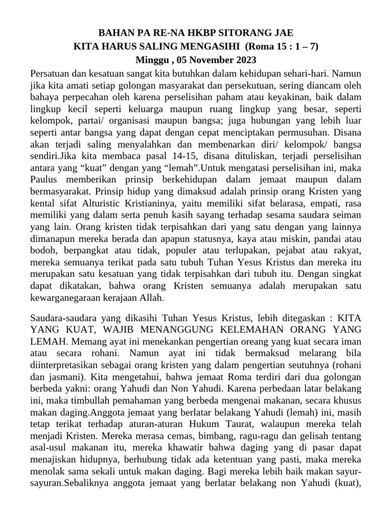 Bahan Pa 05 November 2023 | PDF