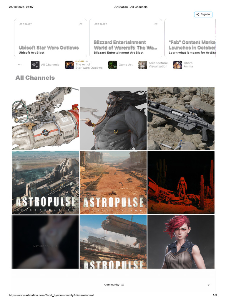 ArtStation - All Channels | PDF | Video Games | Publishers