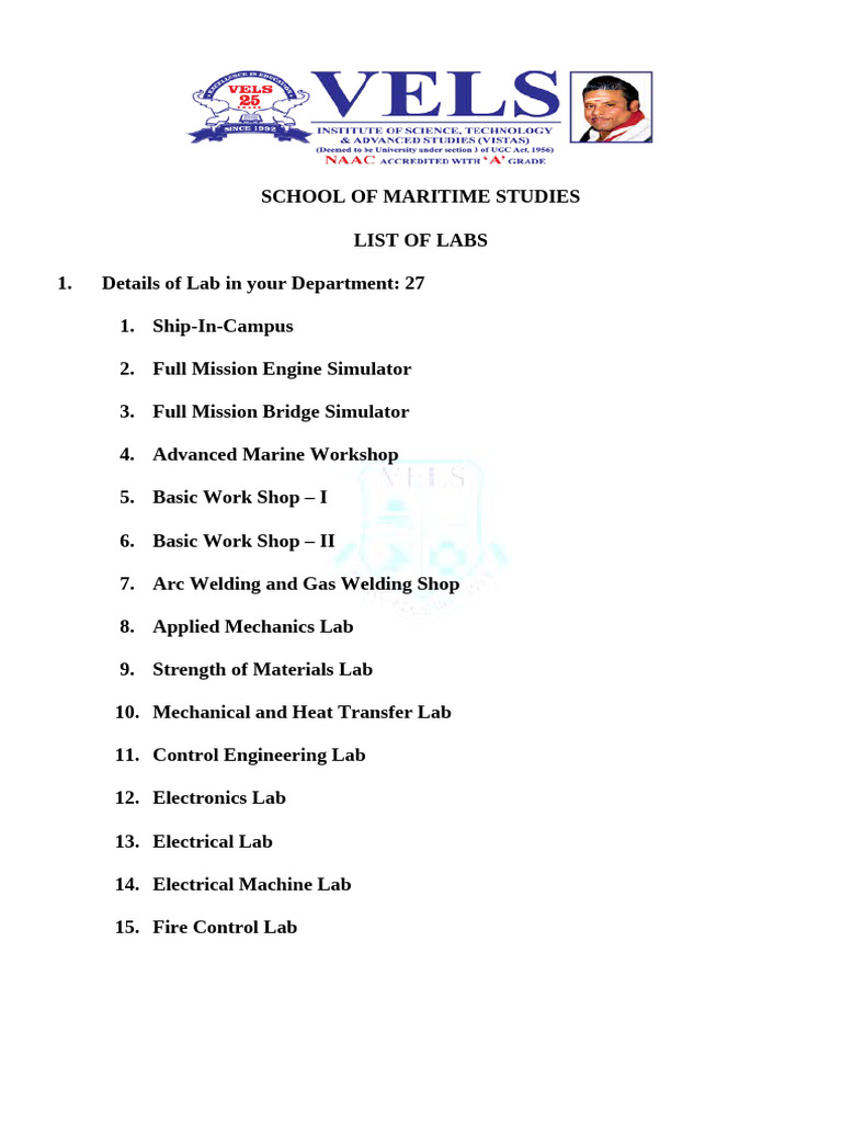 List of Lab | PDF | Technology & Engineering