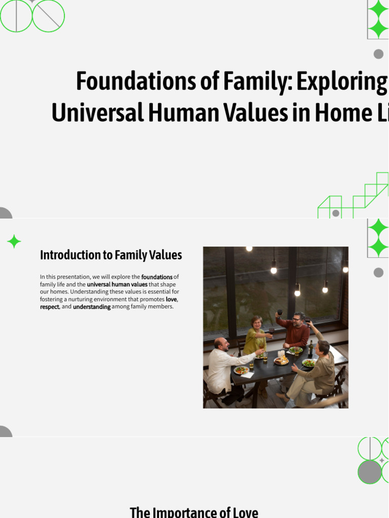 Universal Human Values in Family Life | PDF