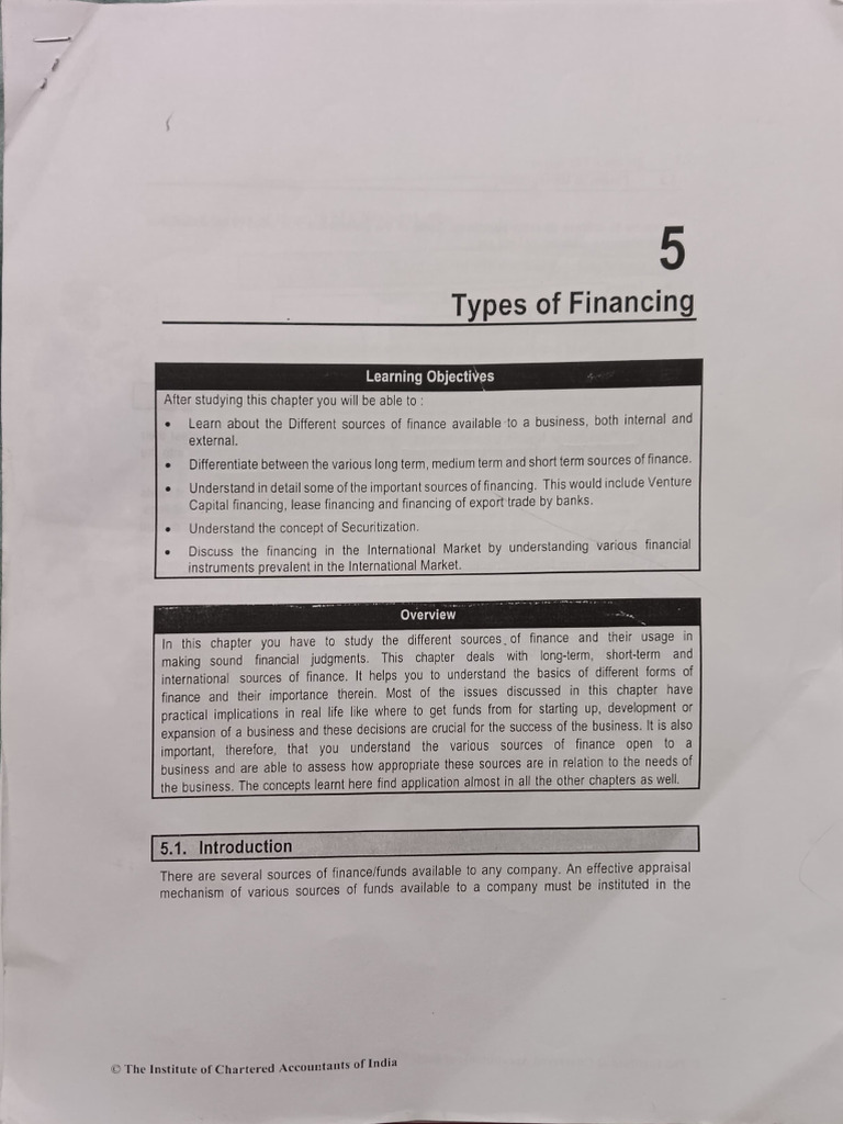 types of financing | PDF