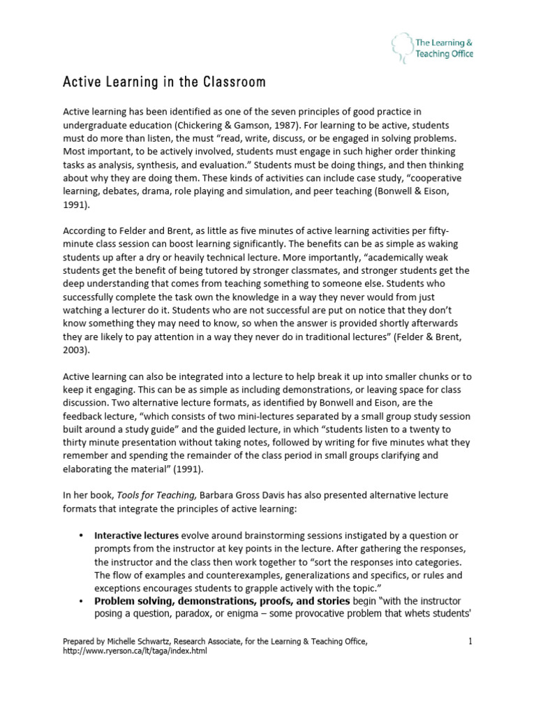 activelearning | PDF | Lecture | Learning